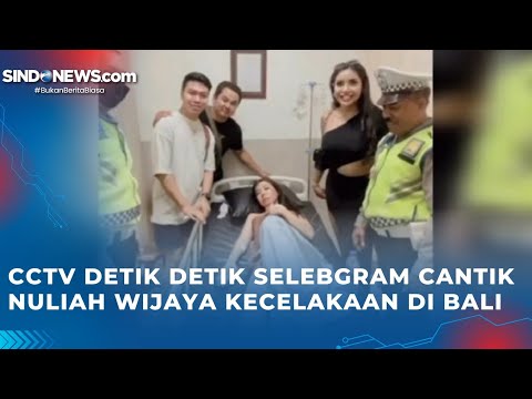 CCTV Kecelakaan Selebgram Cantik Nuliah Wijaya di Bali