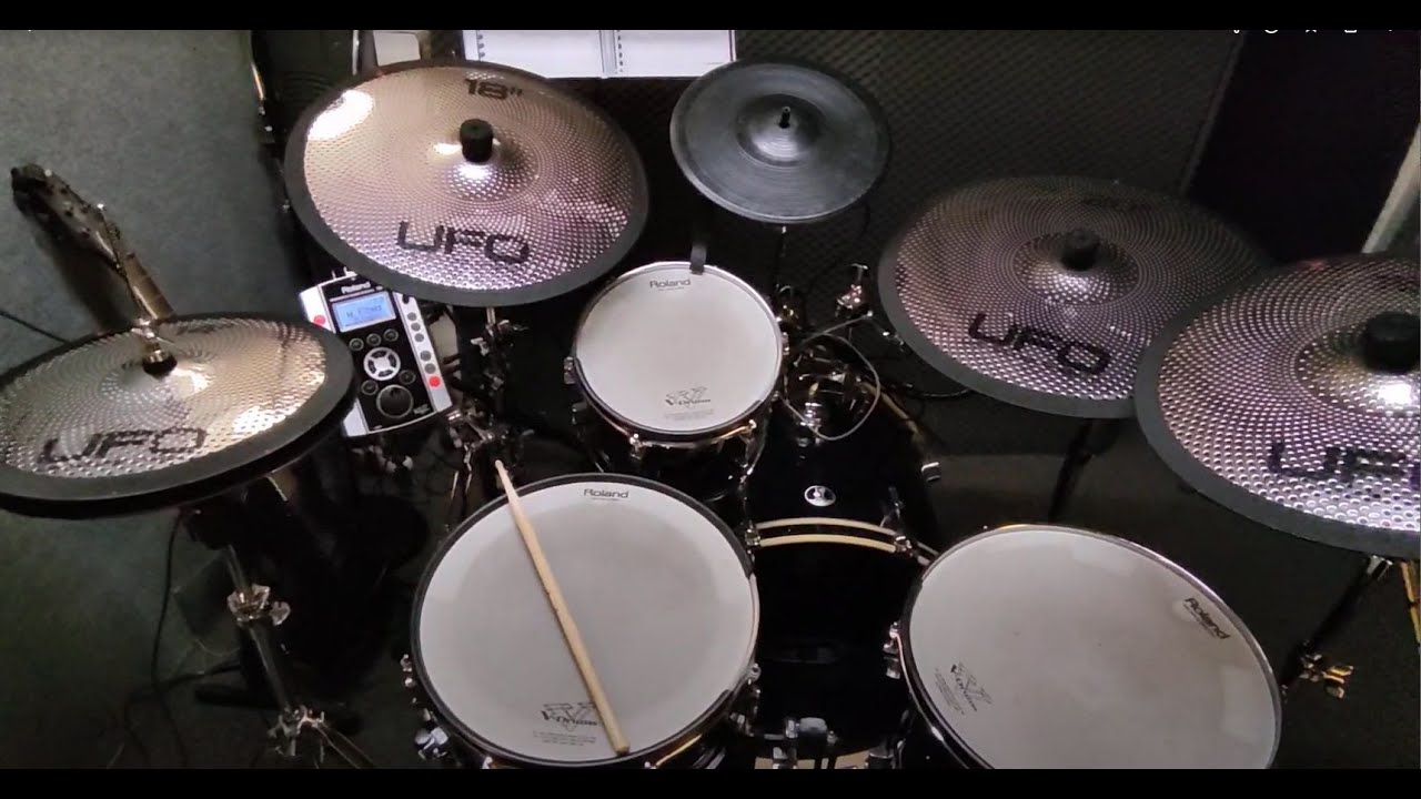 DIY metallic electronic cymbals + choke - YouTube