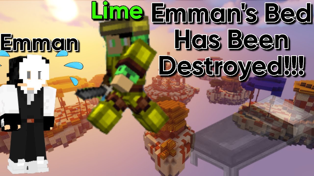 DESTROYING Emman In Minecraft Bedwars 1v1 - YouTube