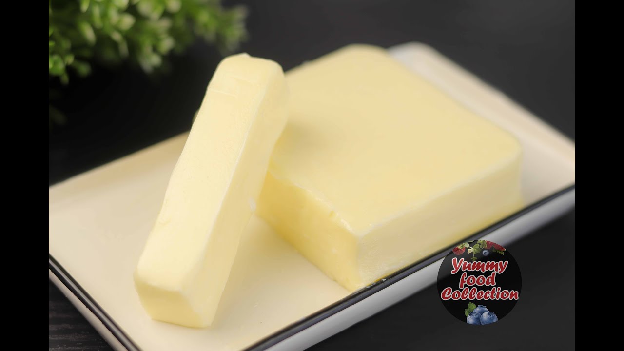 দুধ জ্বাল দিয়ে সর উঠানোর ঝামেলা ছাড়াই তৈরী আন সল্টটেড সাদা বাটার ...