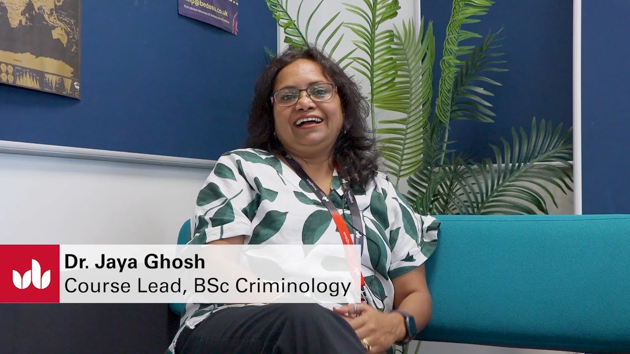 Hear from Dr Jaya Ghosh, Course Lead for Criminology BSc (Hons) - YouTube
