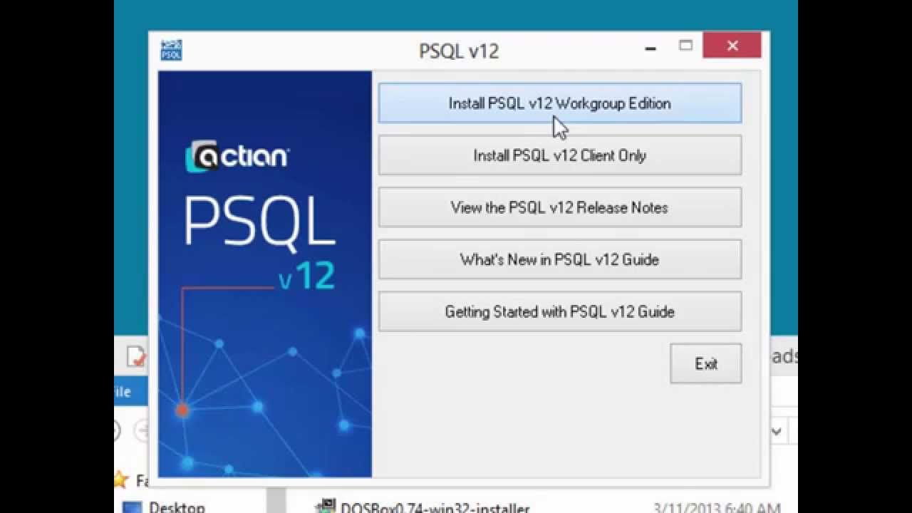 Psql V12 Workgroup Engine Installation Youtube