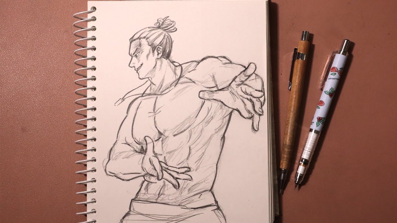 how to draw jujutsu kaisen todo - YouTube