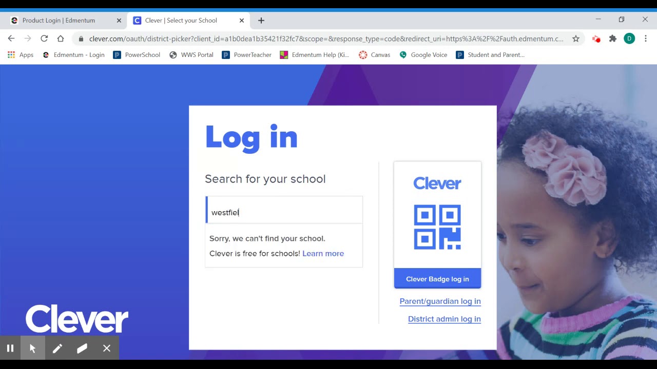 Edmentum Log-In with Clever (Westfield HS/MS) - YouTube
