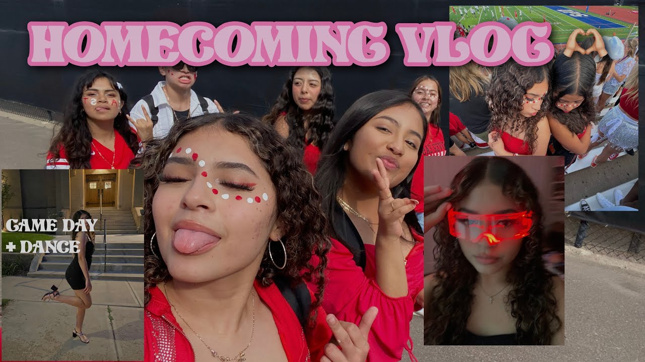 HOCO 2022!! game day, dance, school vlog + grwm | sazaelav - YouTube