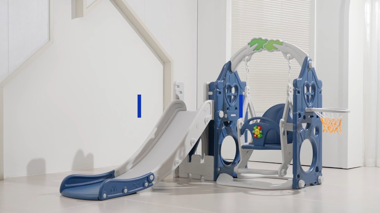 TREEHOUSE RIGHT ANGLE SLIDE AND SWING - YouTube