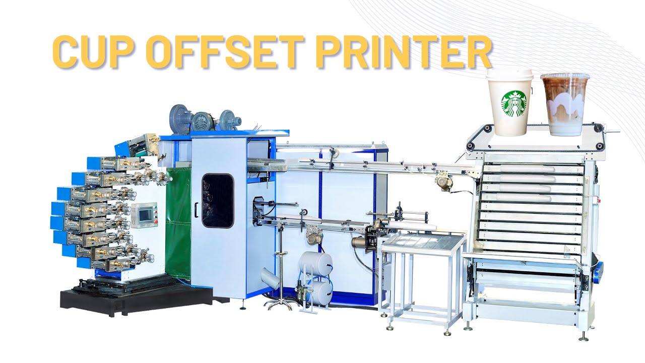 APM-9125H 9 Colors High Capacity Plastic Cup Dry Offset Print Machine ...