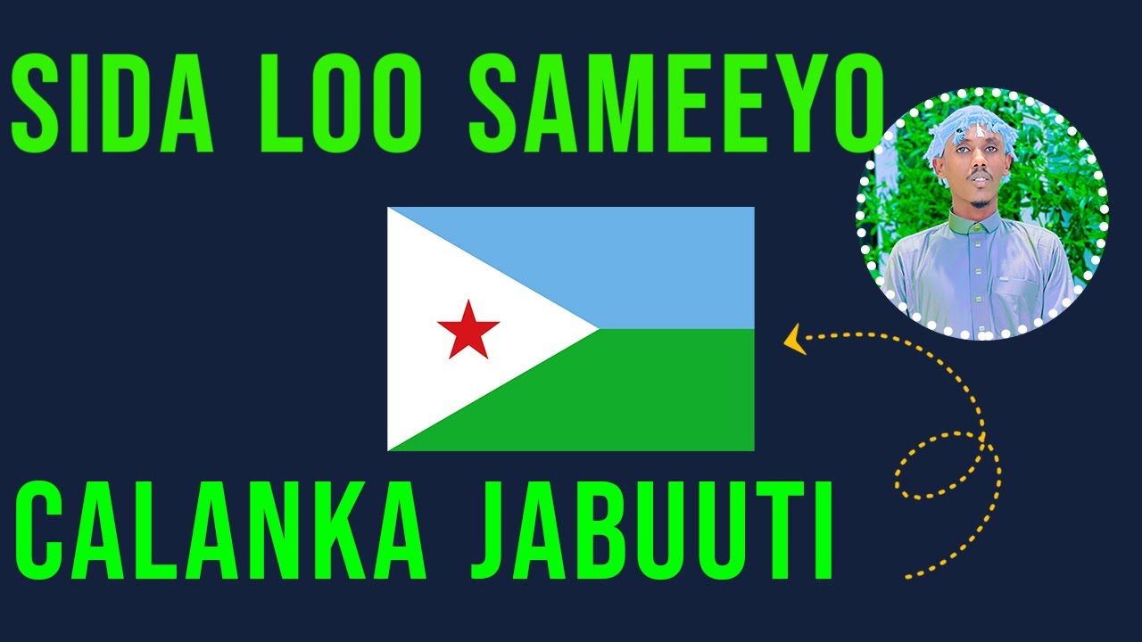 sida loo sameeyo calanka jauuti, How to make Flag of Jabuuuti In ...