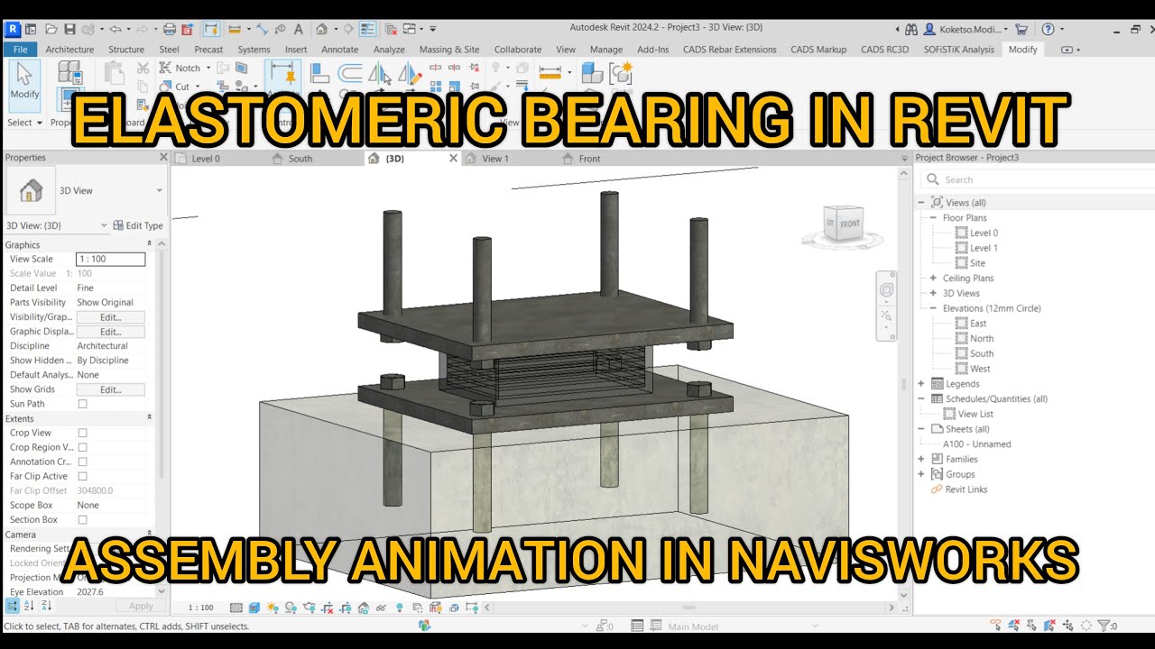 Elastomeric Bearing in Revit. - YouTube