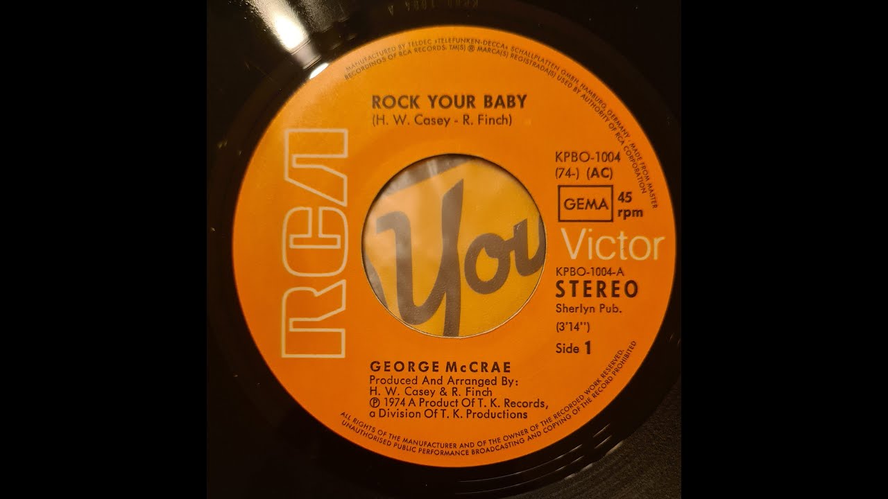 George McCrae - Rock Your Baby - 7 inch vinyl single - YouTube