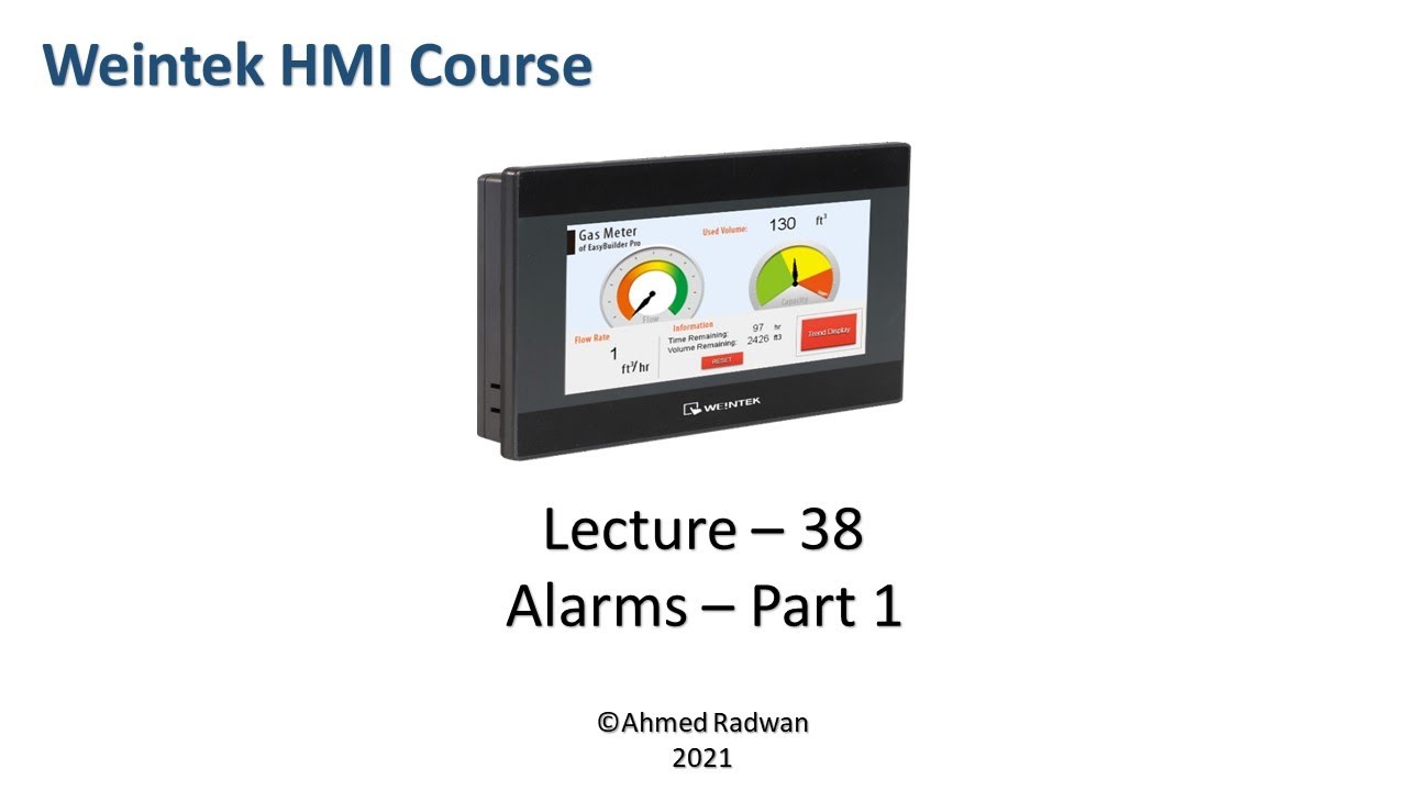 Weintek HMI Course 38 Alarms Part 1 - YouTube