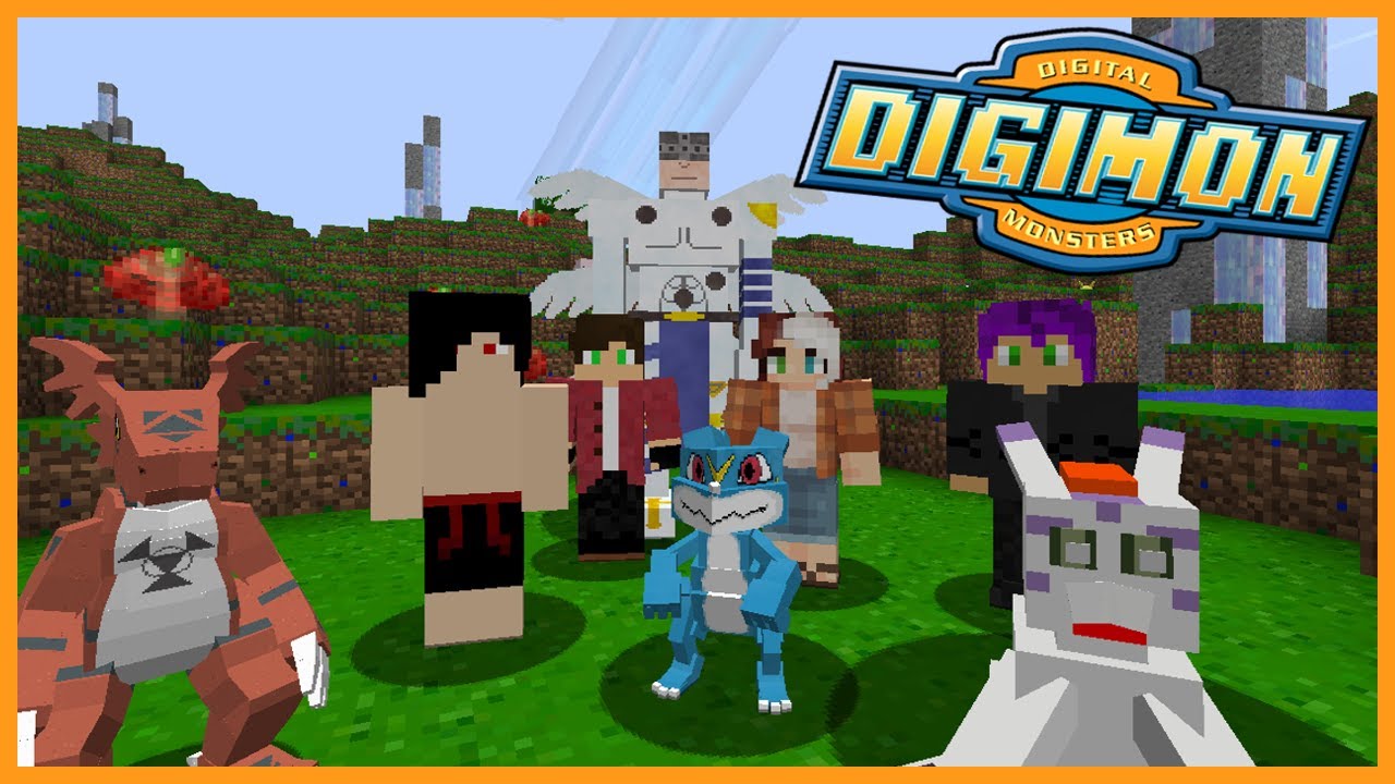 NEW TAMERS WELCOME TO THE DIGITAL WORLD! Minecraft Digimobs Mod - YouTube
