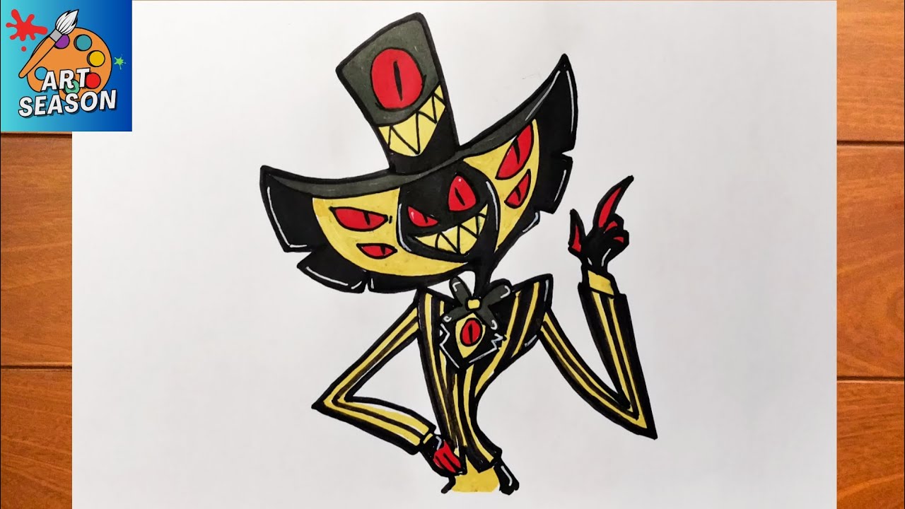 How to Draw Sir Pentious - Hazbin Hotel - YouTube
