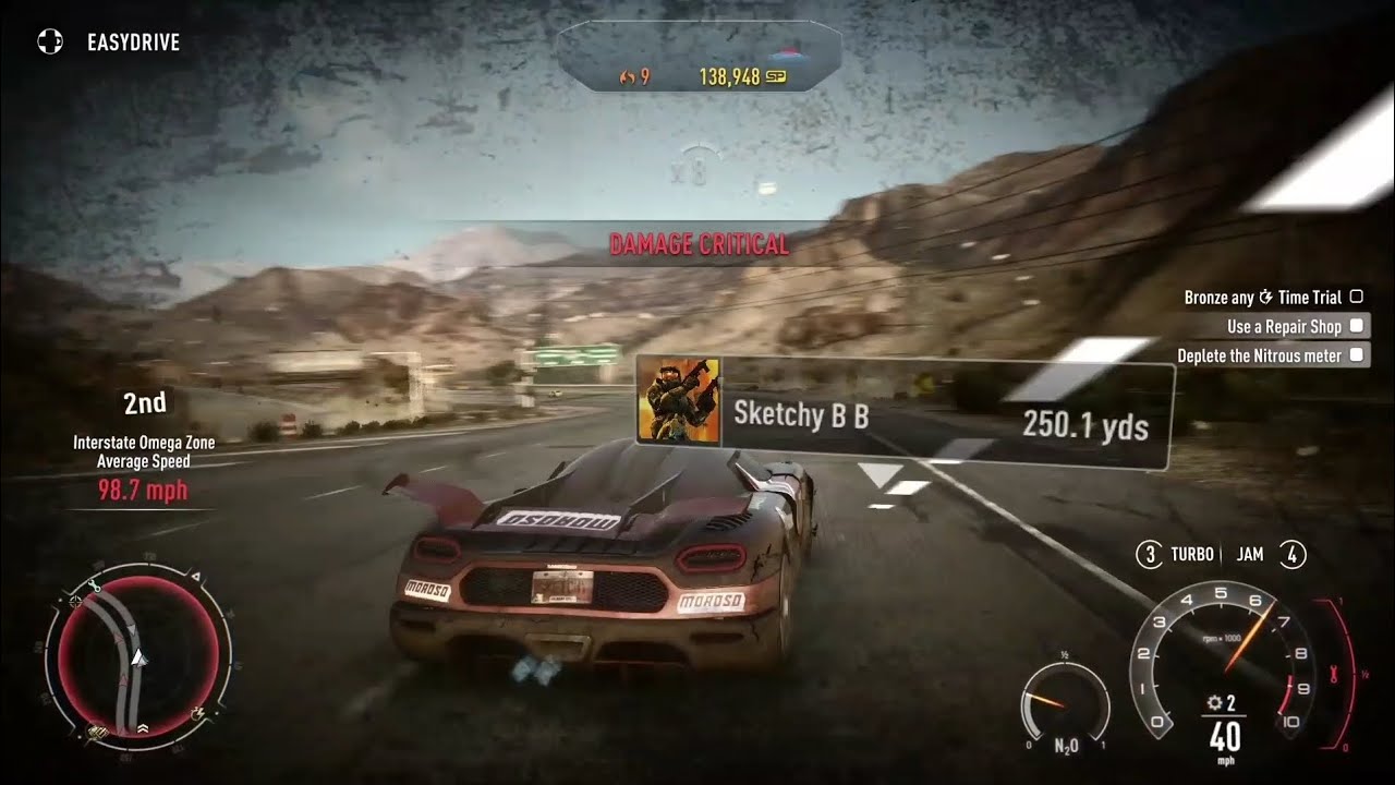 NFS Rivals- 250 Yard Jump - YouTube