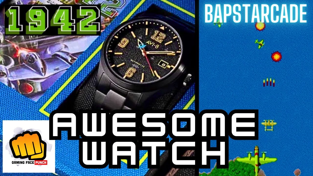 Super Cool Capcom 1942 Retro Arcade game Watch by AVI-8 - YouTube