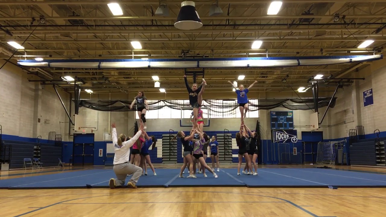 Merrimack Tomahawks Varsity Cheer - YouTube