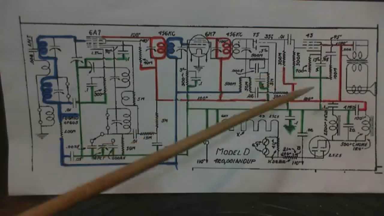 Simplex Antique Vacuum Tube Radio Video #24 - 6A7E Mixer Tube and the ...