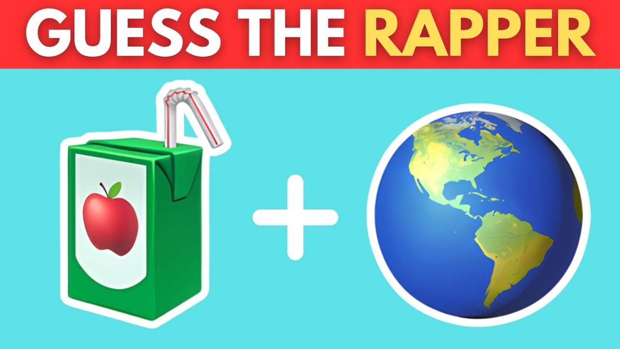 Guess The Rapper by Emoji | Music Quiz 🎵 Hard Edition - YouTube