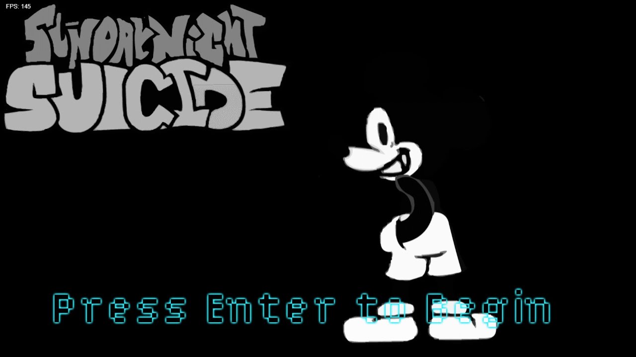 "Unhappy" Suicide Mouse Friday Night Funkin v2 Playthrough | FNF ...
