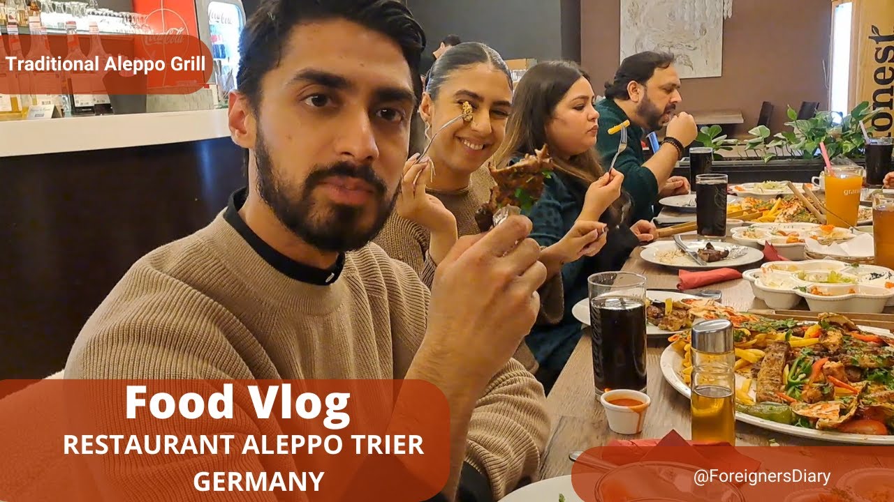 🍽️ Best Halal Restaurant | Traditional Aleppo Grill | Restaurant Aleppo Trier Germany 🇩🇪 | Vlog ...