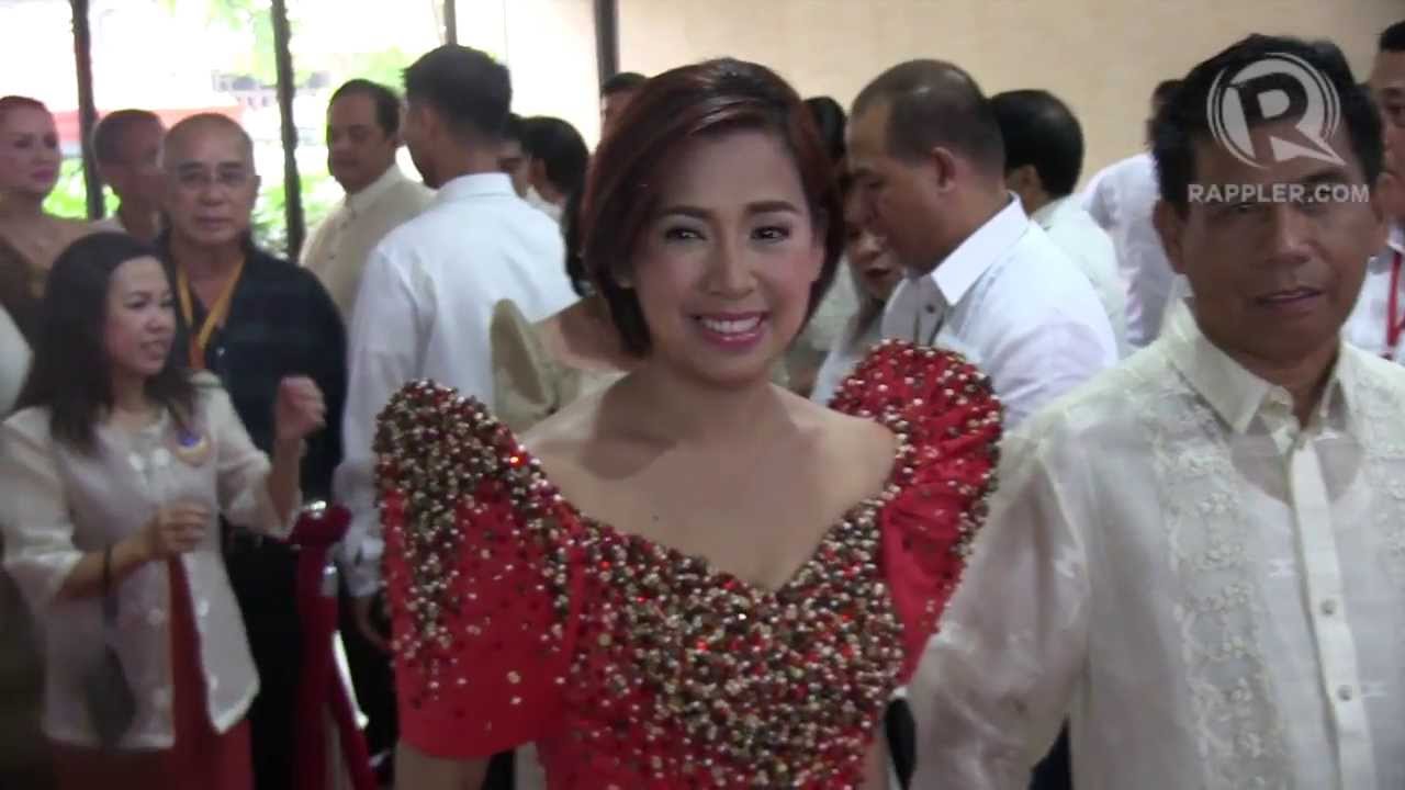 Filipiniana fashion on SONA day - YouTube