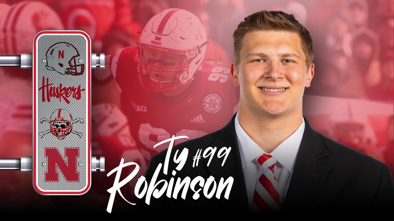 Nebraska Football DL Ty Robinson Iowa Post Game Press Conference (11/24 ...