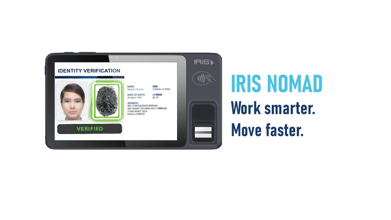 IRIS NOMAD - Smart Identification and Verification Tablet - YouTube