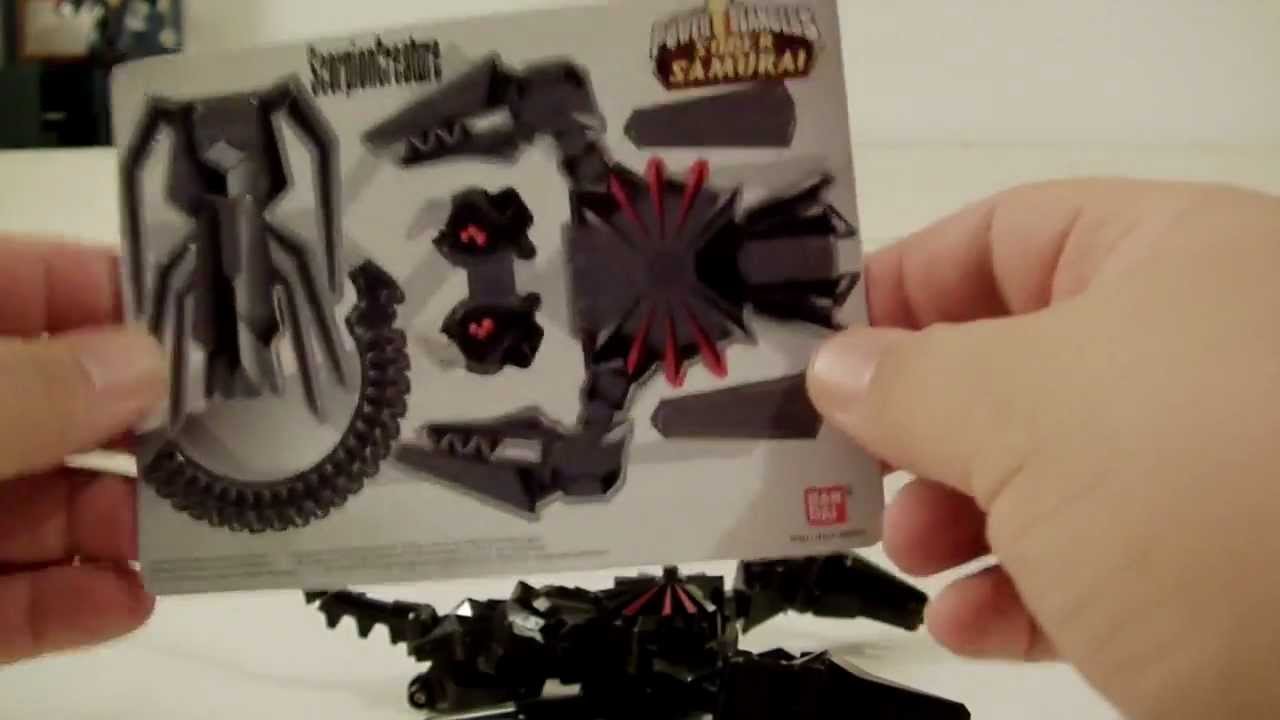 Power Rangers Super Samurai BLACK SCORPION Decker toy review - YouTube