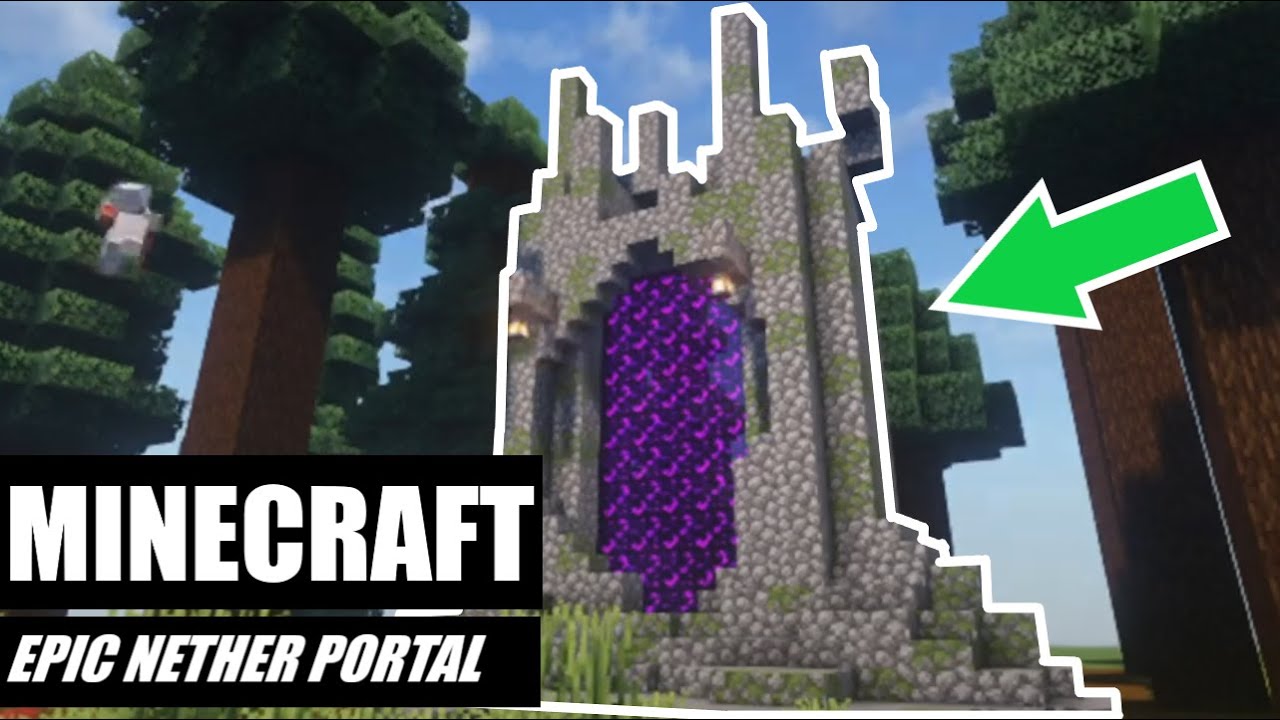 Create a Stunning Nether Portal in Minecraft! 🌌 - YouTube