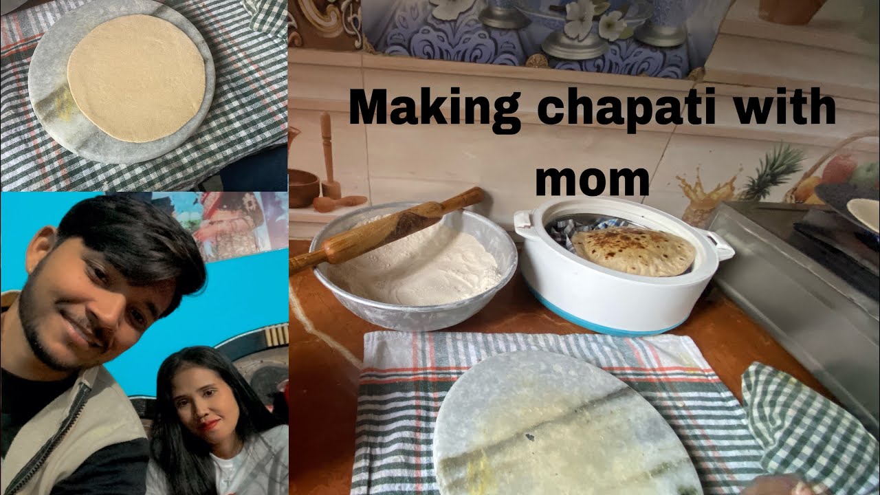 MOM Teaching my indonesian wife how to make roti(chapati) - YouTube