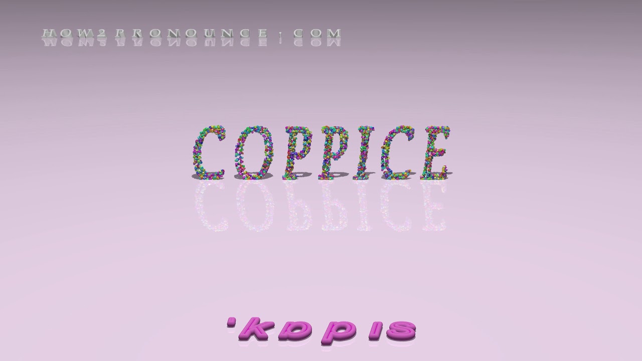 coppice - pronunciation + Examples in sentences and phrases - YouTube