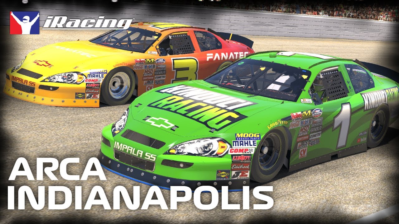 iRacing Arca Menards Series at Indianapolis Motor Speedway - Oval - YouTube