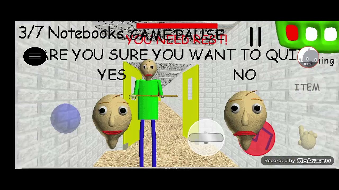 A baldi with chapters chap 1-4 [ALL WRONG ANSWERS] part 1 - YouTube