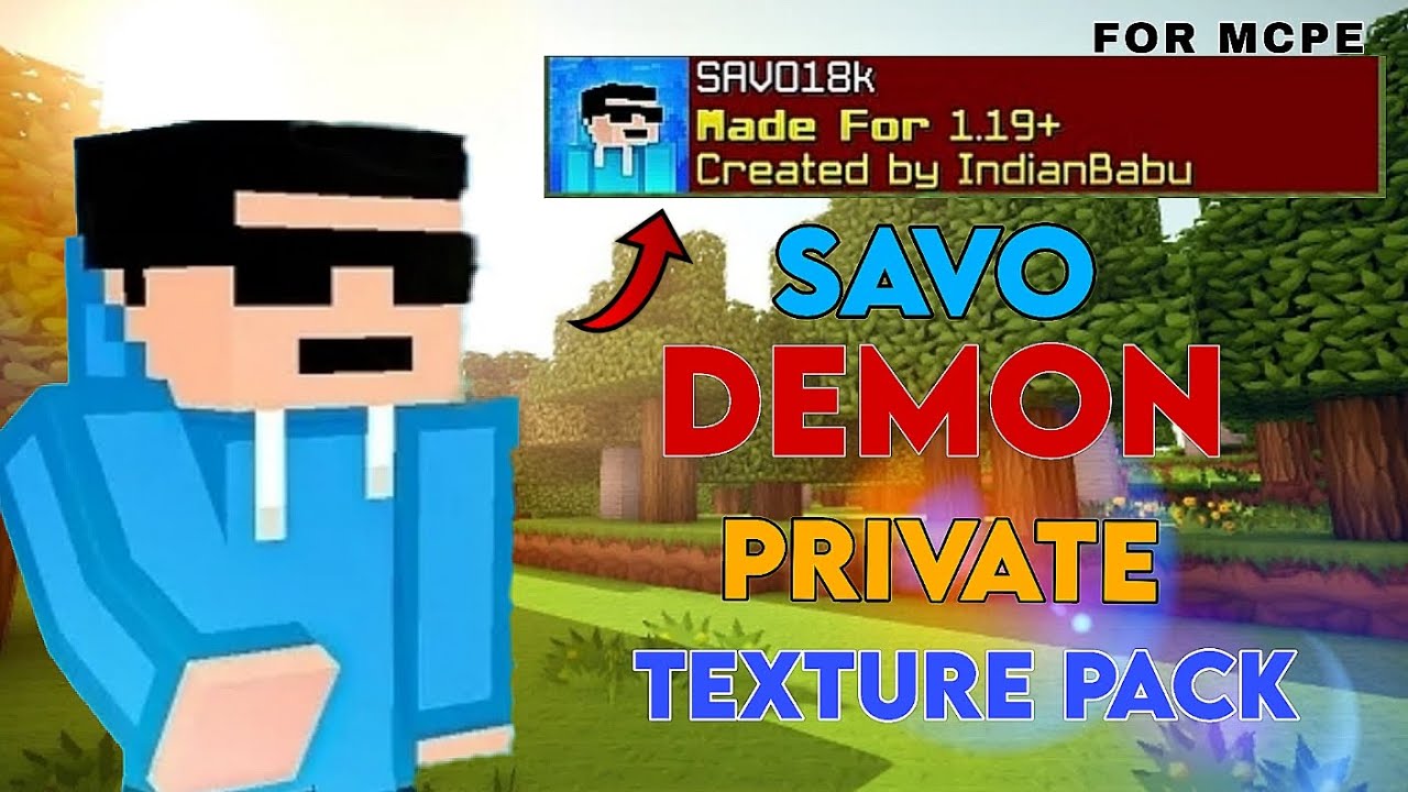 SAVO DEMON TEXTURE PACK FOR MINECRAFT POCKET EDITION #texturepack # ...
