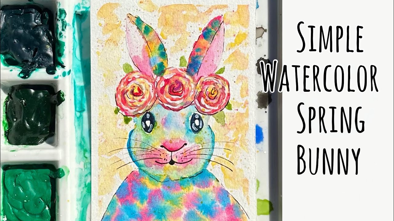 Simple Watercolor Spring Bunny - YouTube