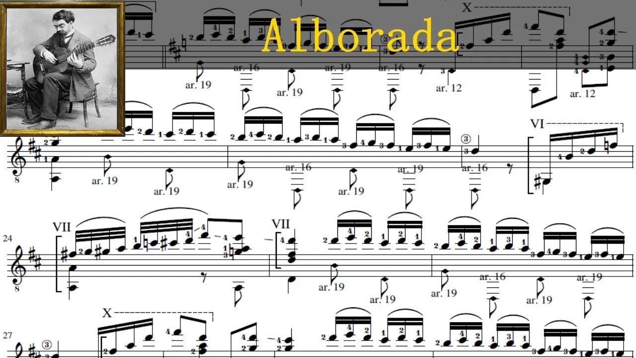 Francisco Tarrega, Alborada - YouTube