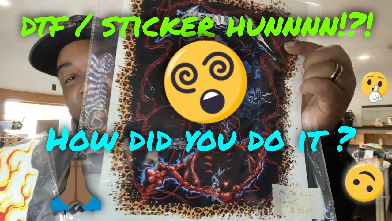 How to Transform A Direct to film Transfer into a sticker / window ...