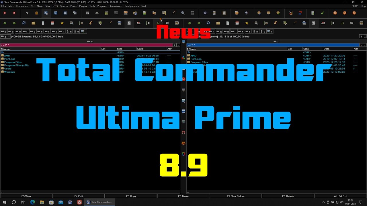 News in Total Commander Ultima Prime 8.9 - YouTube