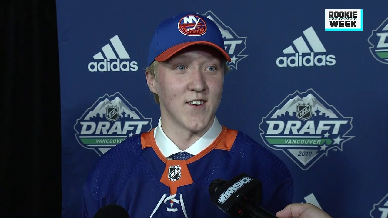Simon Holmstrom Reacts After Being Selected by Islanders 23rd Overall ...
