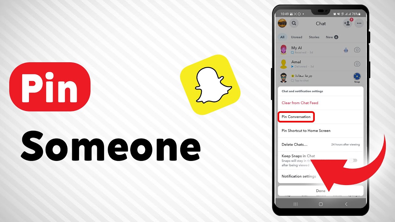 How To Pin Someone On Snapchat - Updated - YouTube