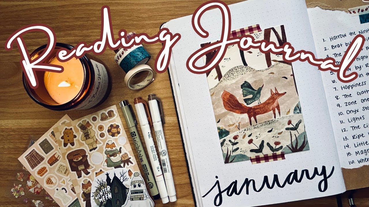 january reading journal set up | WINTER FOXES 🦊 ️ - YouTube