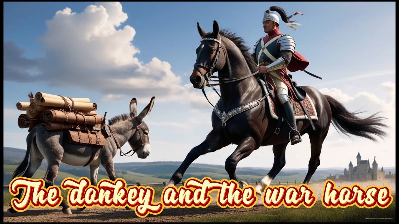 Aesop's fables : The Donkey and The War Horse by Ai Fable Channel - YouTube