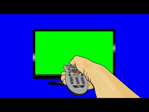 Green Screen TV + Hand and Remote Animation Green Screen / Blue Screen ...