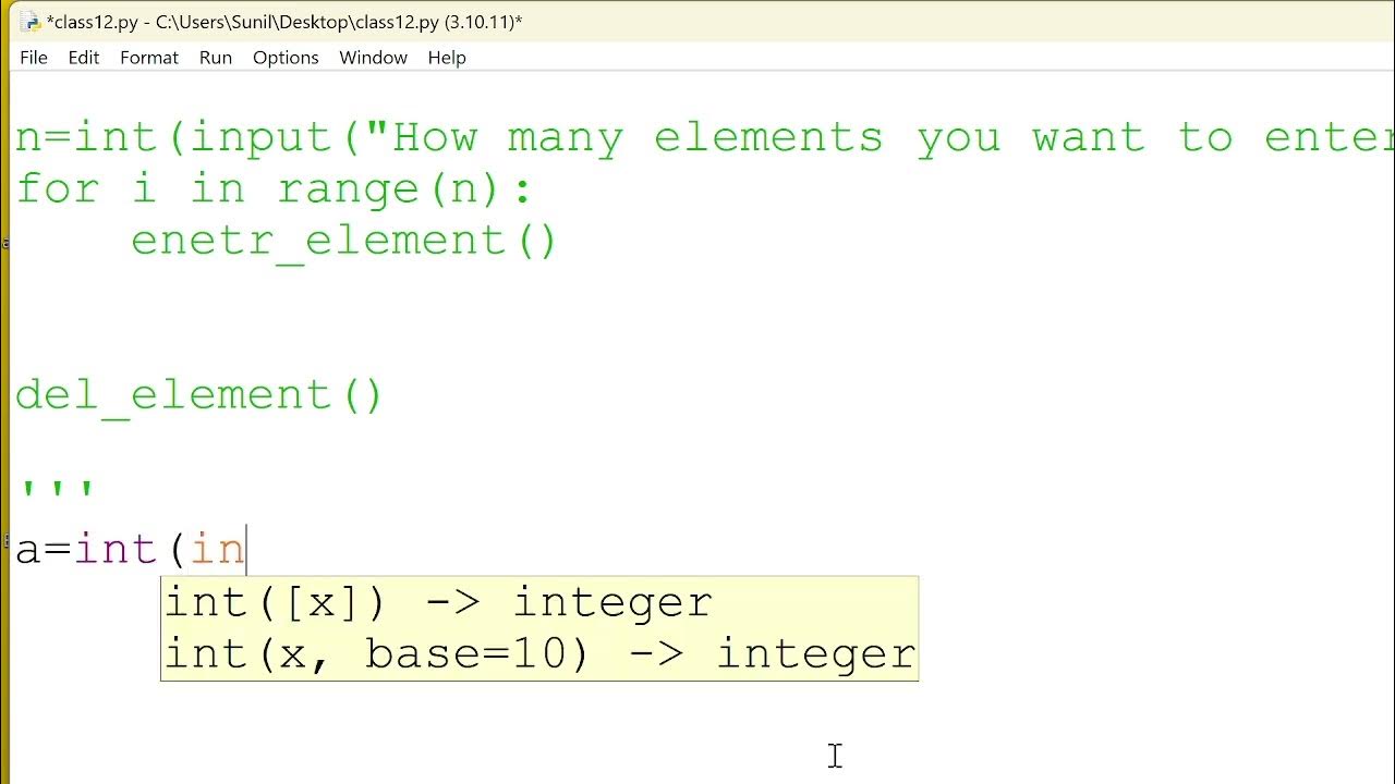 binary file using pickle module 07 06 2024 - YouTube
