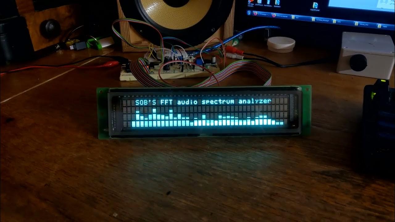 STM32 FFT, 37 band audio spectrum analyzer - YouTube
