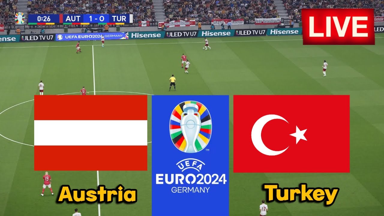 🔴Austria vs Turkey LIVE | UEFA EURO 2024 | Match Live Now - YouTube