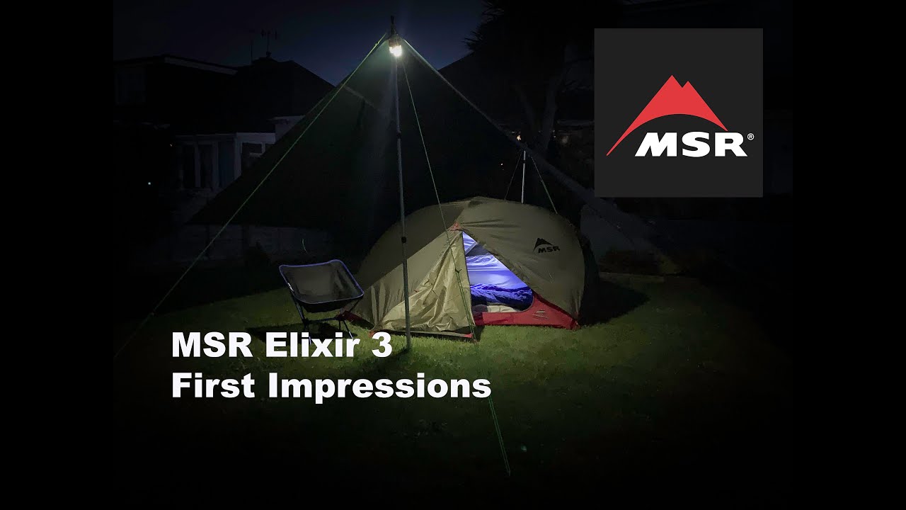MSR Elixir 3 V2 First Impressions - Motorcycle Camping - YouTube