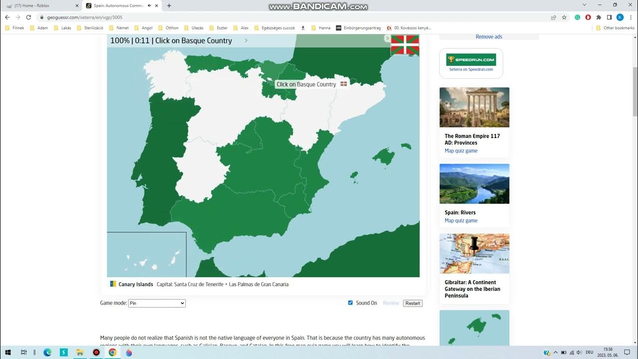 Spain Quiz Map on Seterra - YouTube