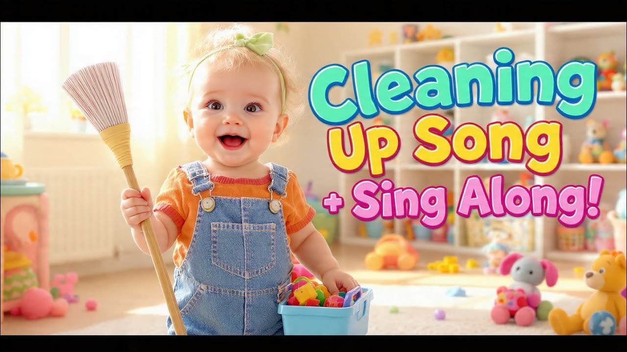 Cleaning Up Time Song | Fun Kids Action Song | Little Stars World 🌈🧹 ...