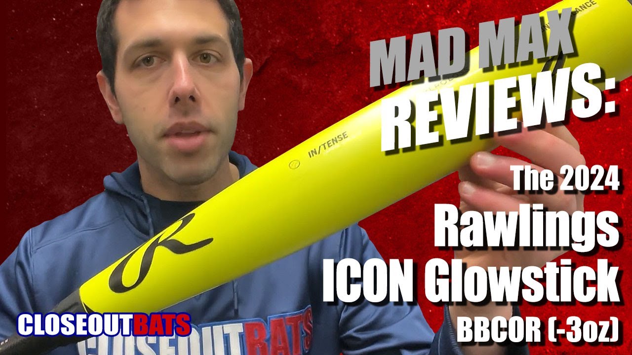 Rawlings Icon Glowstick LE 2-5/8" BBCOR Bat RB4I3 -3oz (2024) - YouTube